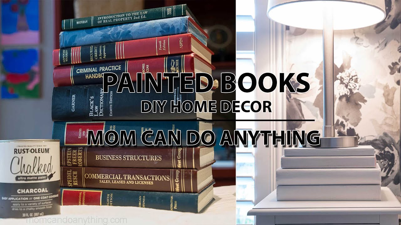 DIY Painted Books | DIY Home Decor | Mom Can Do Anything - YouTube