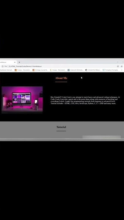 Create Website Using HTML #html #htmltutorial #website - YouTube
