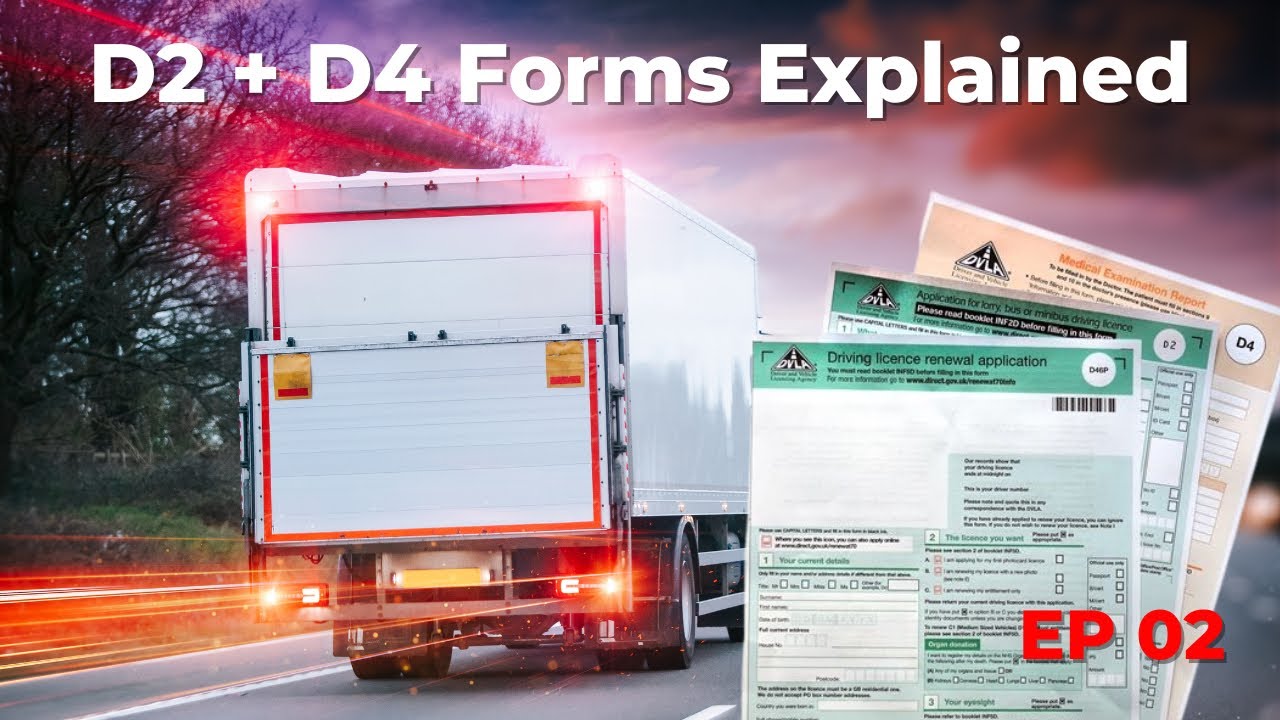 THE ROAD TO BECOMING A HGV TRUCKER | APPLICATION FORMS EXPLAINED | EP02 ...