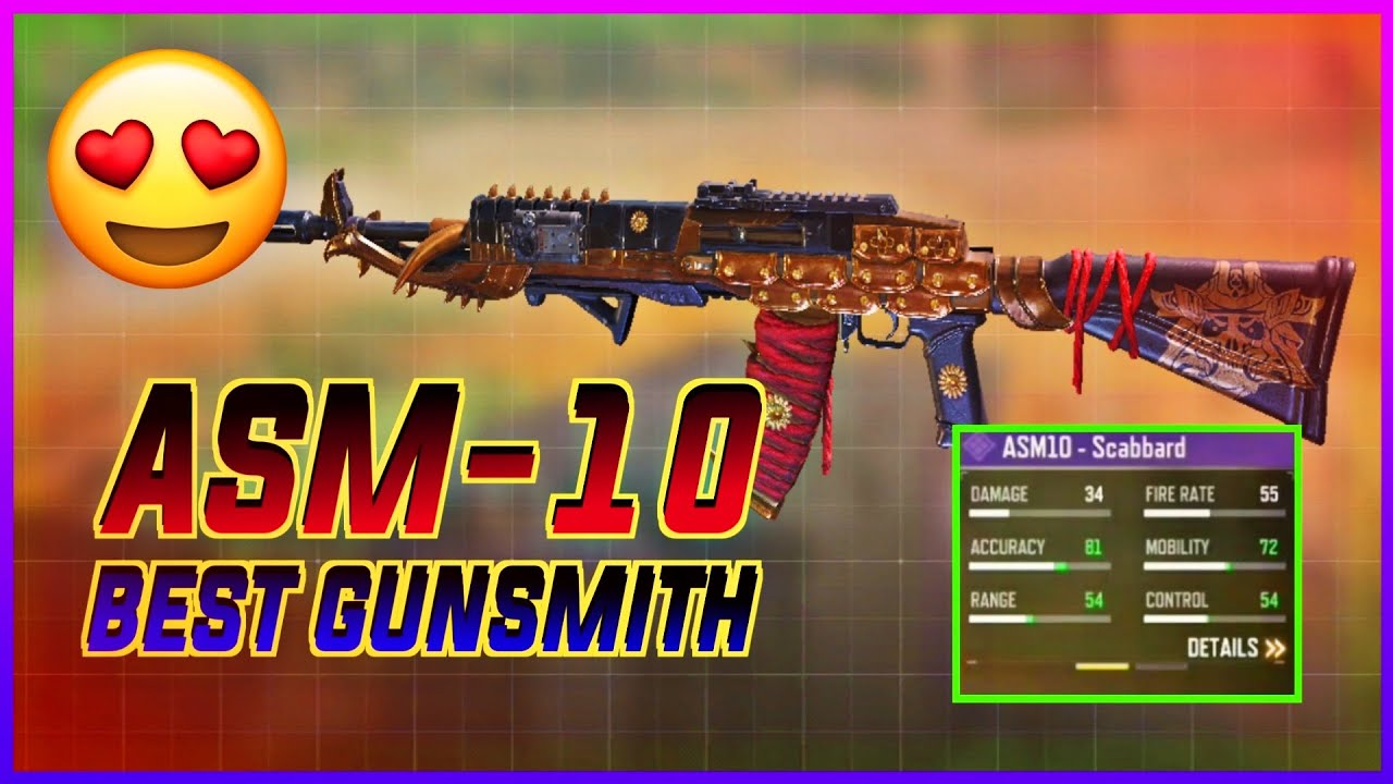 Best ASM 10 Gunsmith Attachments cod Mobile - YouTube