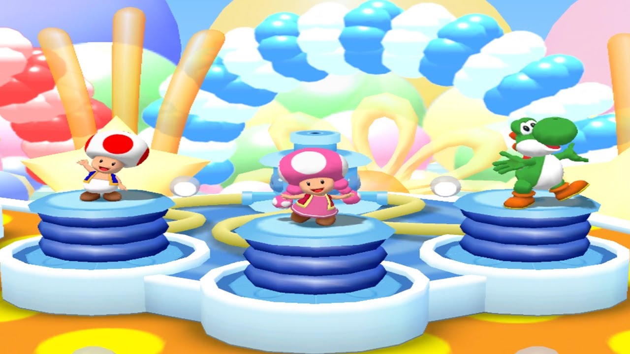Mario Party 6 Funny Mini Games - Toad vs Yoshi vs Boo vs Toadette ...
