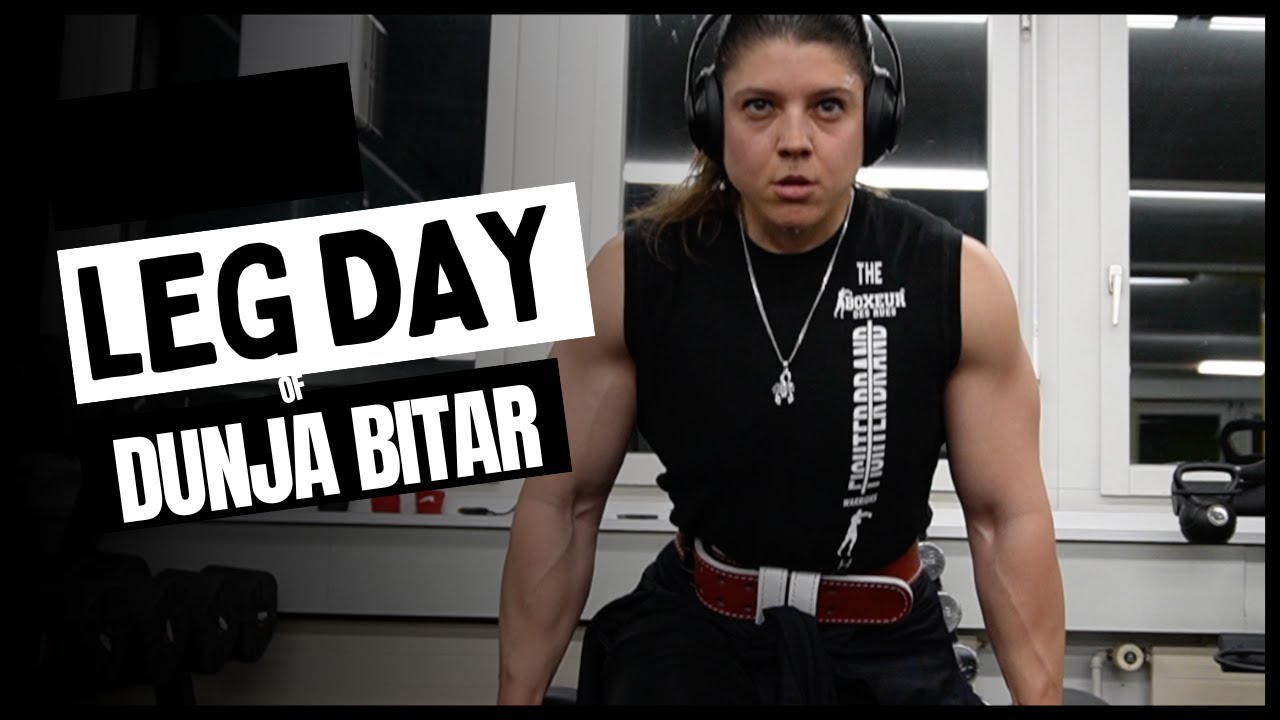 Rare footage of me training legs // Dunja Bitar LEG DAY - YouTube