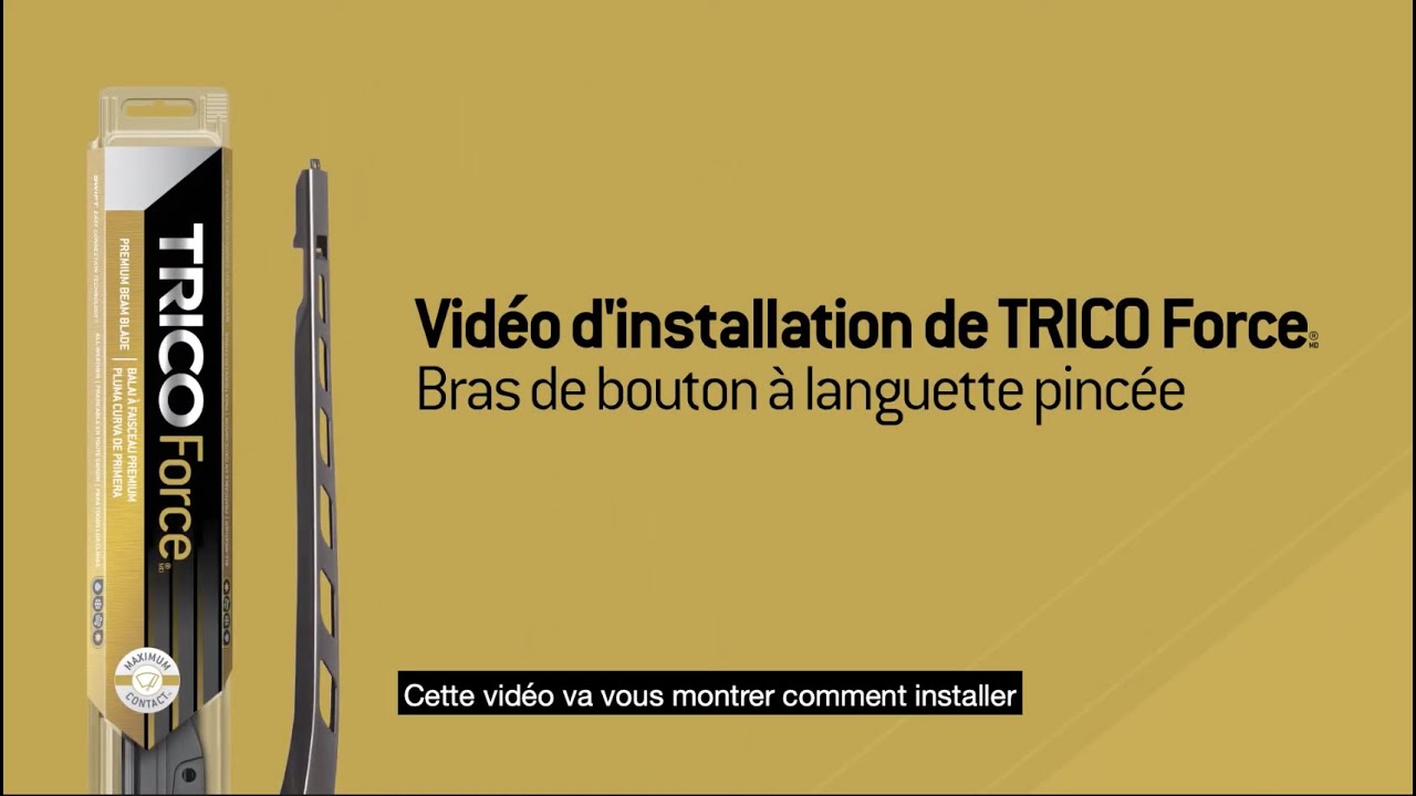 TRICO Force Pinch-Tab Button Arm (French CC) - YouTube