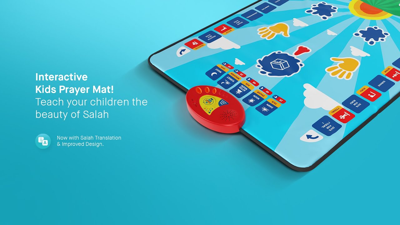 The NEW Interactive Kids Prayer Mat | Now with Salah Translation - YouTube