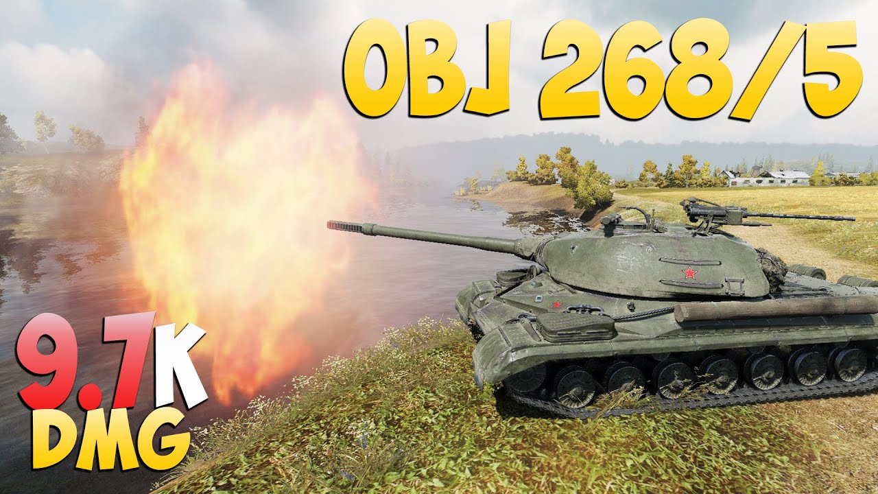 Obj 268/5 - 3 Kills 9.7K DMG - Elastic! - World Of Tanks - YouTube