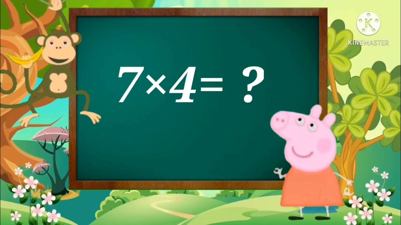Table of Seven 7 __ 7×1=7 Multiplication _ Table songs for kids ...