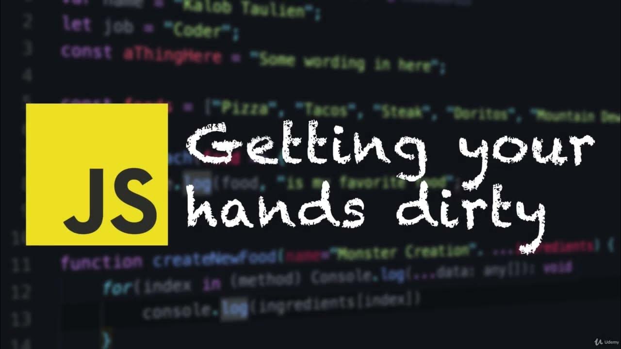 1 Getting your hands dirty with your first line of JavaScript - YouTube