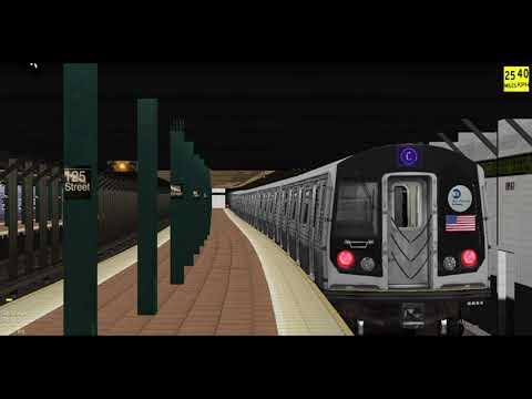 OpenBVE NYC Subway Railfanning: R160B & R153 (A) and (C) Trains at 125th Street - YouTube