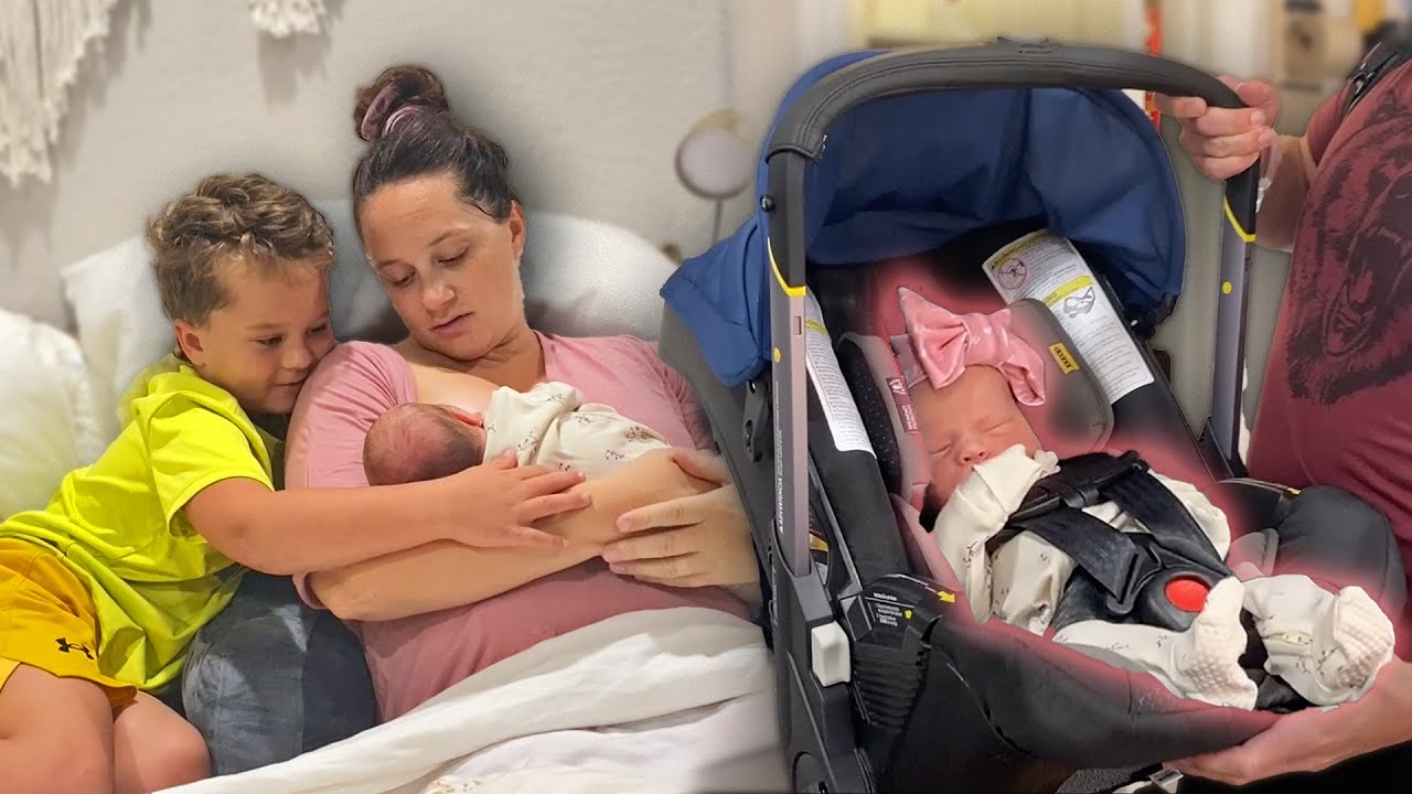 BRINGING BABY BRIELLE HOME FROM THE HOSPITAL!! - YouTube