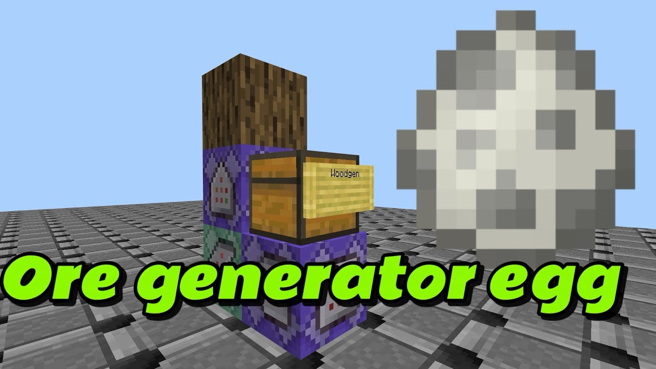 How to make a ore generator! Perfect for skygens and other servers ...