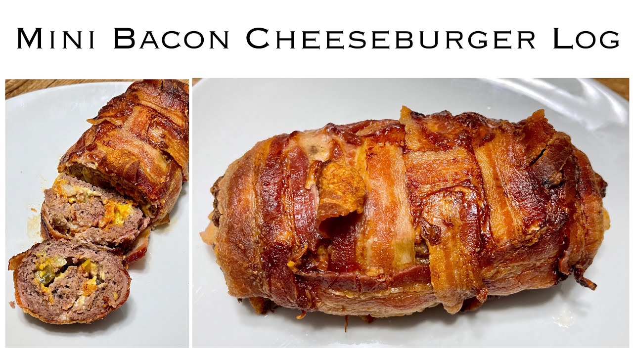 Mini Bacon Cheeseburger Log - YouTube