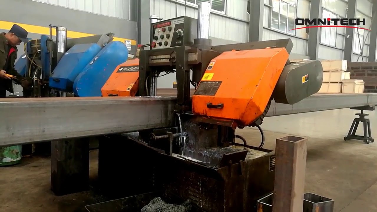 CNC Router Manufacturing Progress Step 1 Stainless Steel Tube Cutting ...