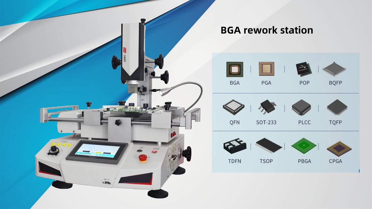 BGA rework station DH-5880 - YouTube