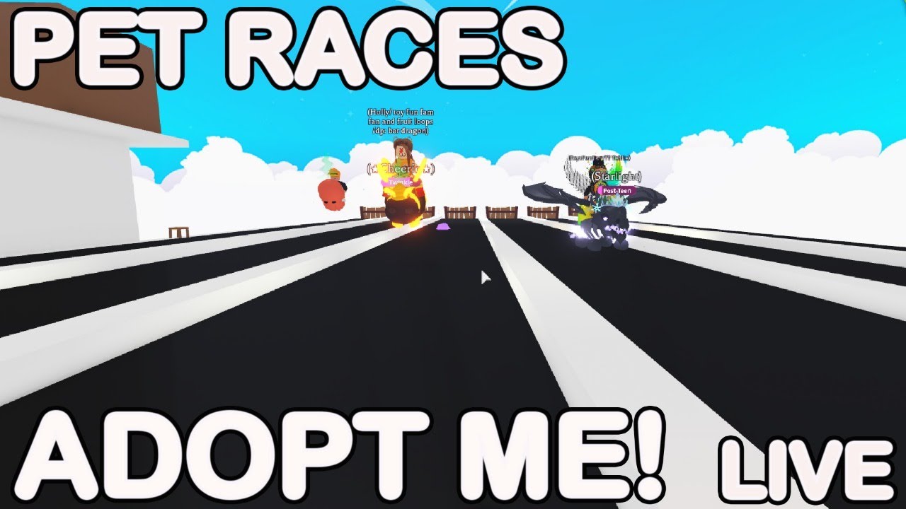 Adopt me! Pet Races - Join Us LIve - YouTube