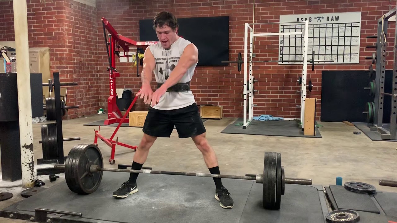 Austin Padgett 425lb deadlift at 155lbs - YouTube