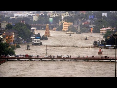 Nashik Floods 2017 | Slow motion View | Godavari River Flood from ...