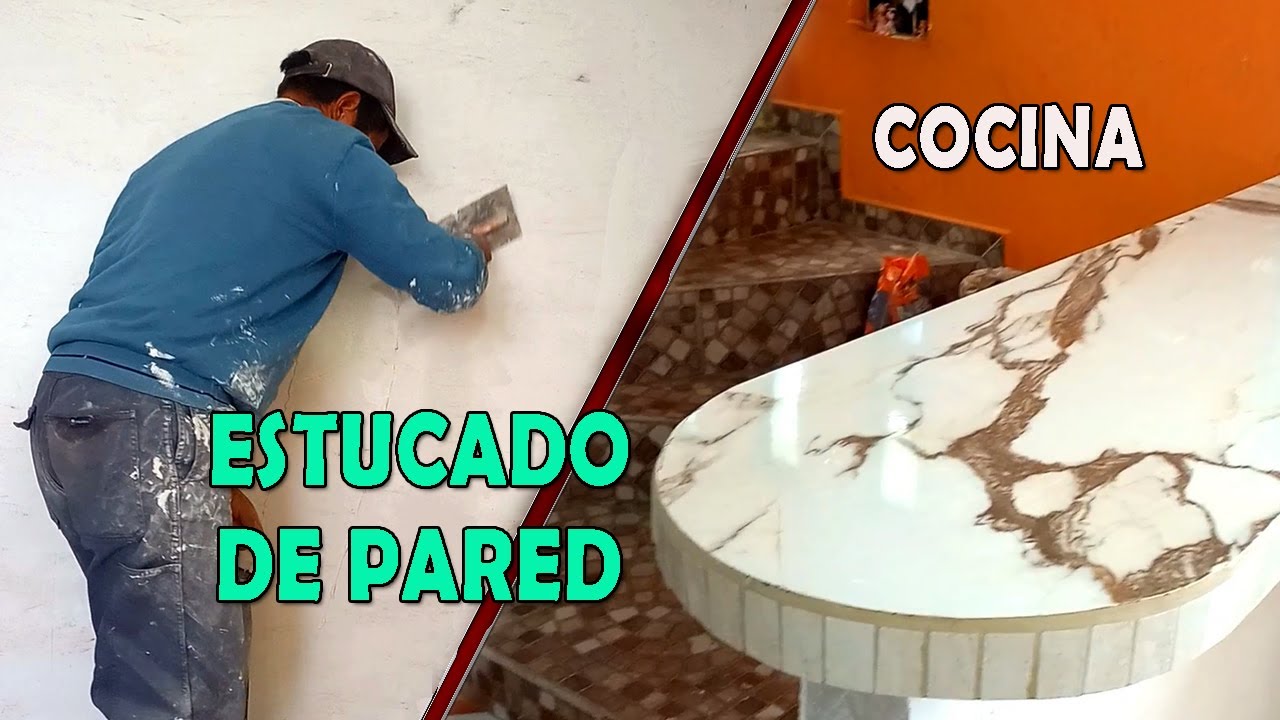 EMPASTADO Y ESTUCADO DE PADED | Construcción de Cocina - YouTube