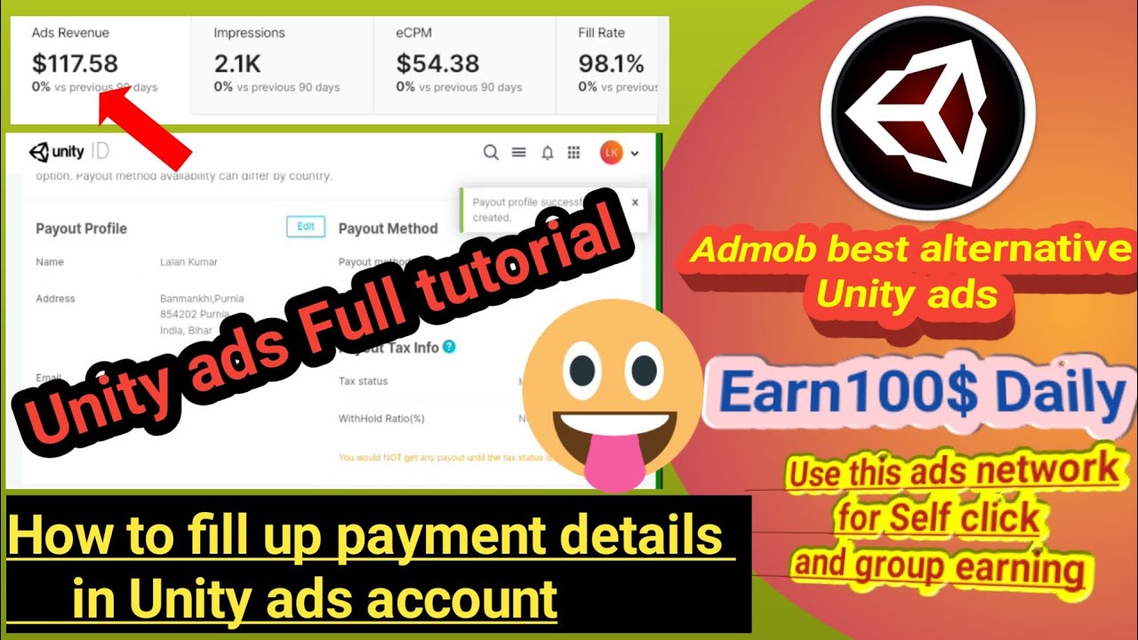 How To Add Payment Method In Unity Ads Unity Ads Full Tutorial Unity How To Add Payment Method In Unity Ads Unity Ads Full Tutorial Unity