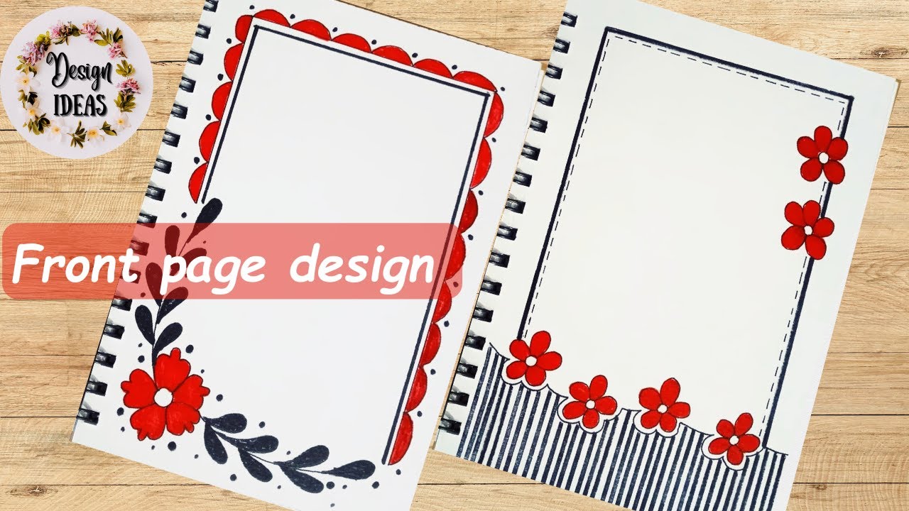 Red Border Designs ️/Project Work Designs/A4 Sheet/Assignment Front ...