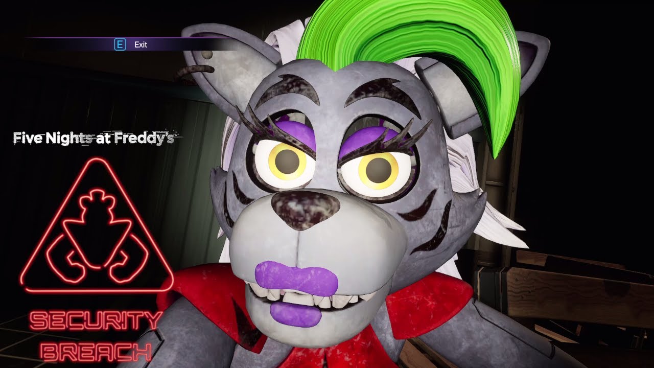 FNAF Security Breach- Avoiding Roxy and getting caught! 🐺🩸 - YouTube