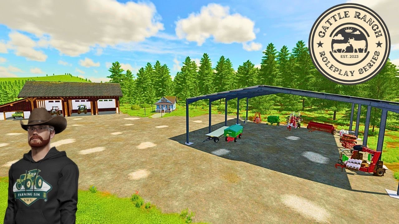 I Built a Farm Yard (Roleplay) | Farming Simulator 22 - YouTube
