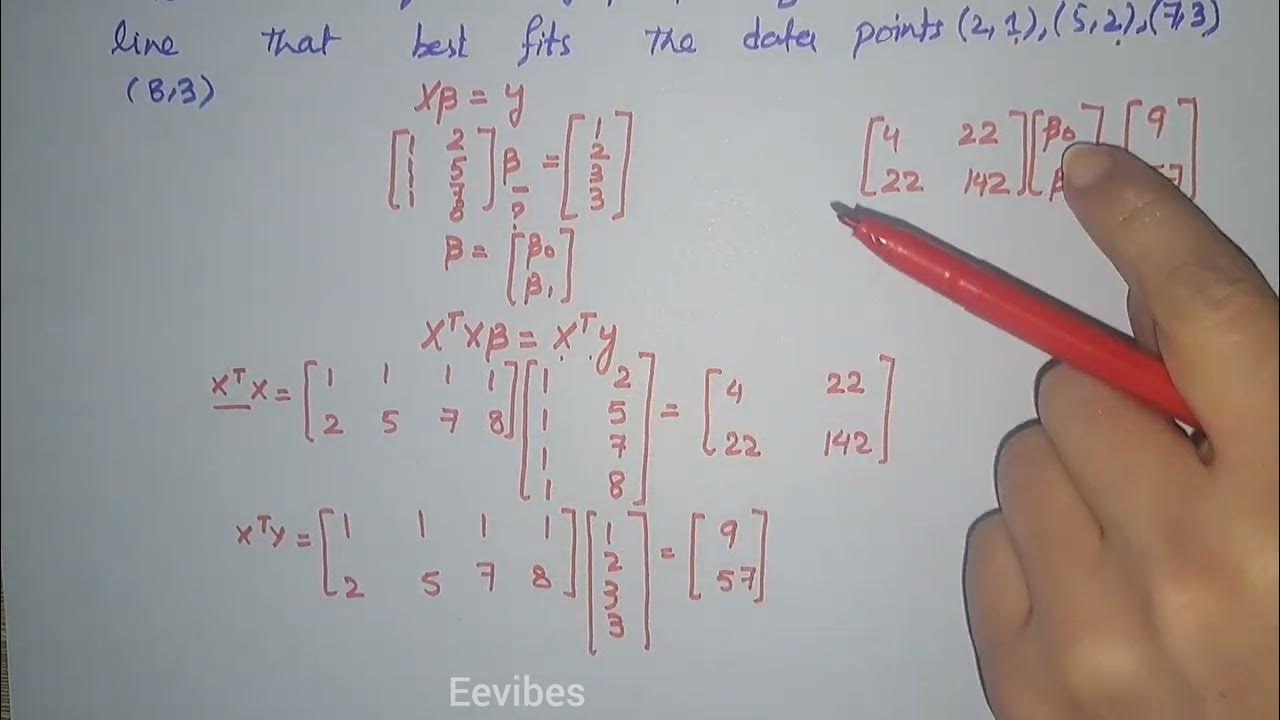 Linear Regression Example || Least Squares Application|| Linear Algebra ...