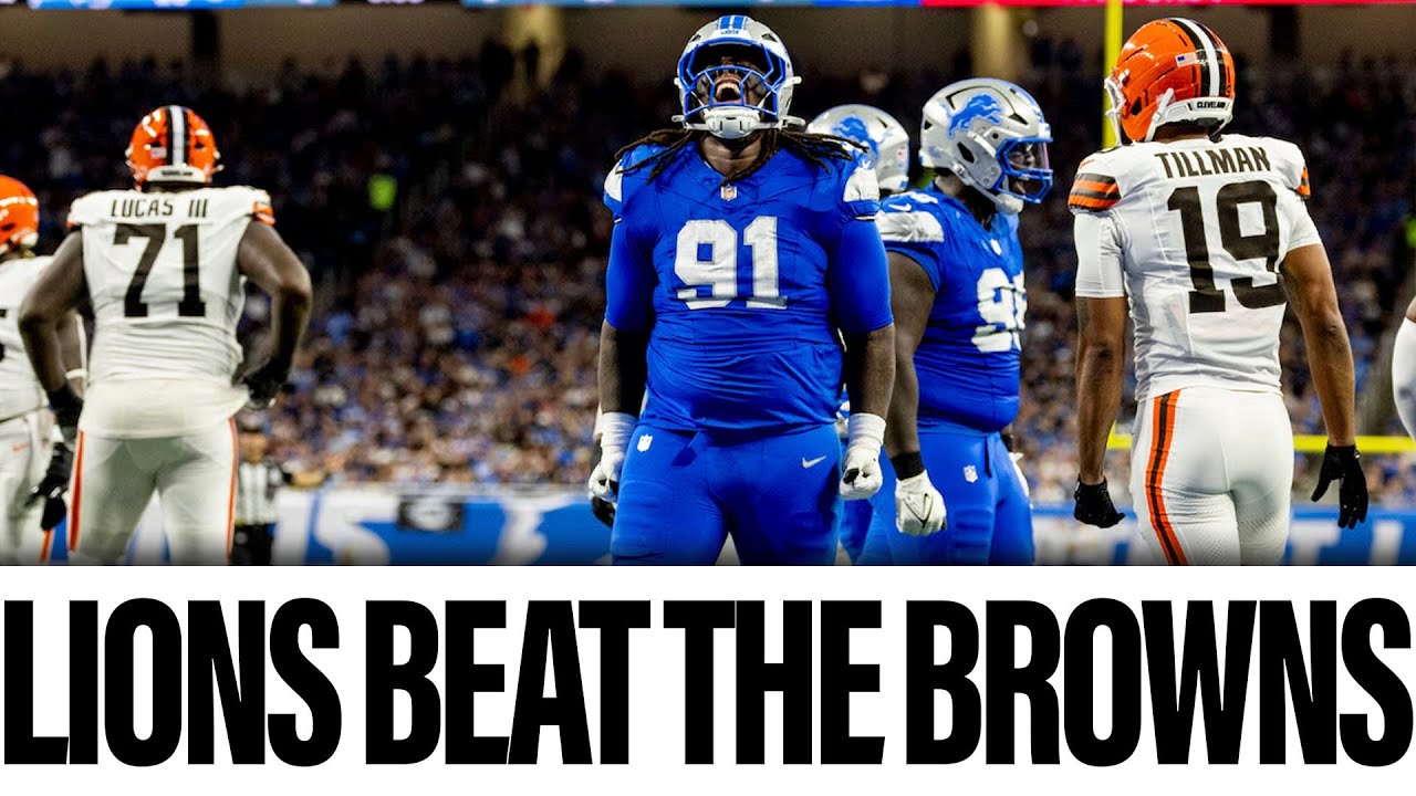 Lions Beat Brown 34-10 | Did the Lions play a great game? - YouTube