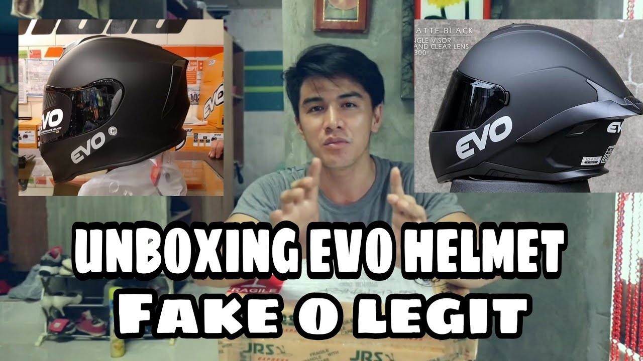 UNBOXING EVO HELMET. LEGIT OR FAKE.(Disclaimer) - YouTube