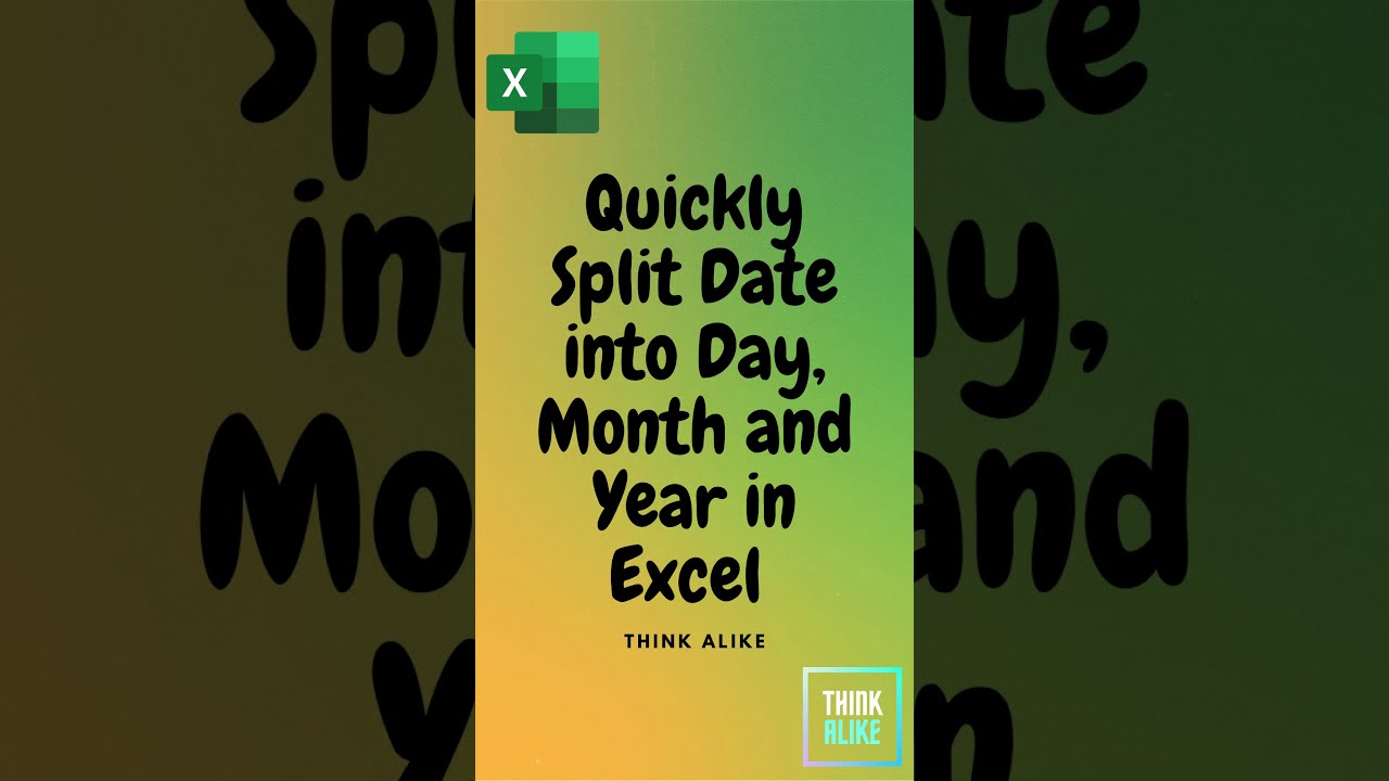 Quickly Split Date Into Year Month And Day In Excel Split Date In Quickly Split Date Into Year Month And Day In Excel Split Date In