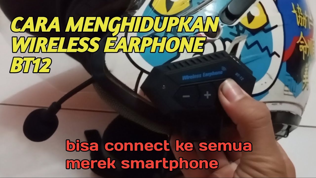 TUTORIAL!!..CARA MENGKONEKSIKAN WIRELESS EARPHONE BT12 KE SMARTPHONE SEMUA MEREK - YouTube