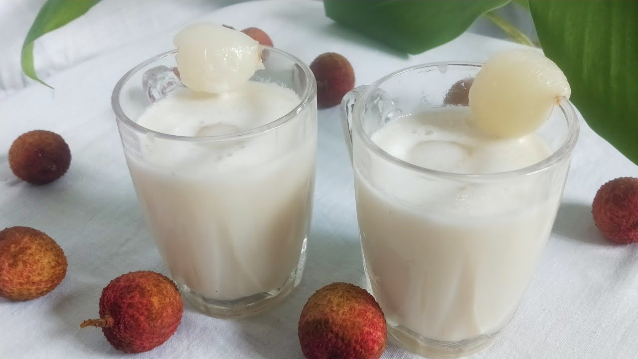 Lithchi Milkshake || Lychee Milkshake || Summer Refreshing Drink ...