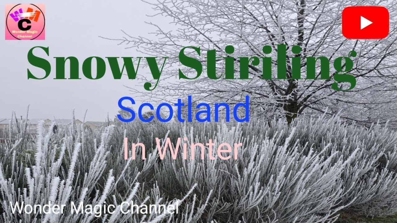 Snowy Stiriling 🎄 Scotland In Winter ll Scotland Tour #youtube # ...
