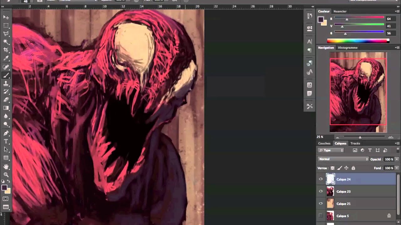 CARNAGE speed painting 1h by Edward Delandre - YouTube