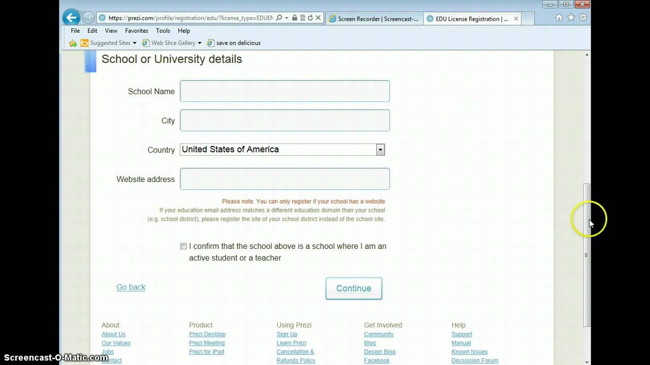 Prezi EDU sign up - YouTube