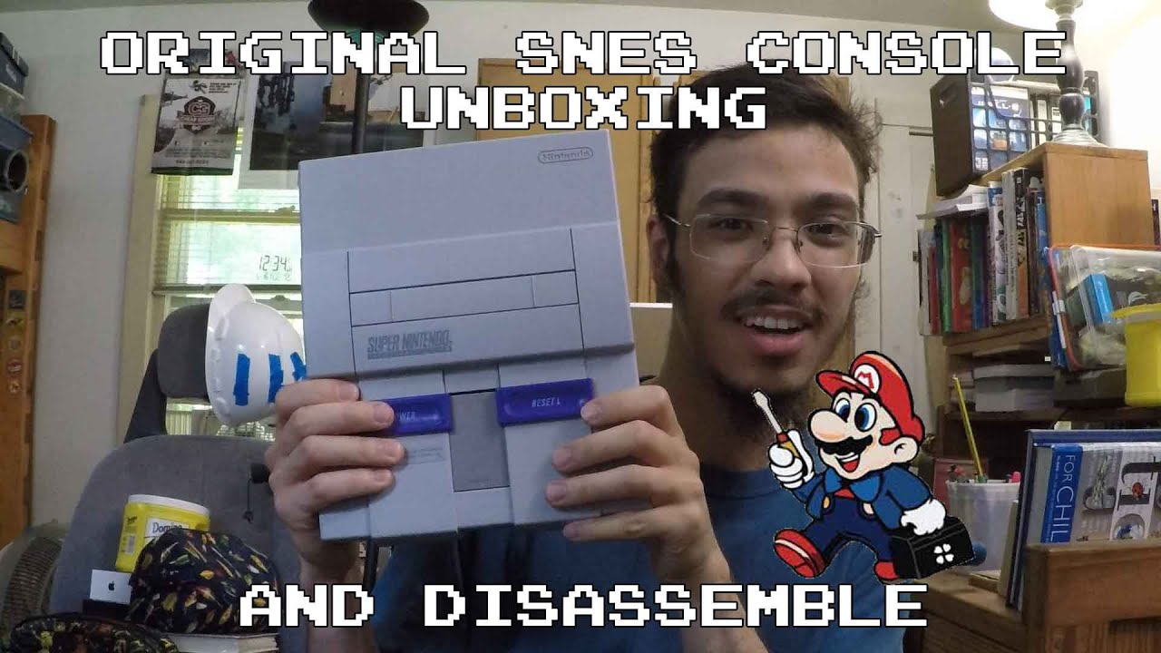 Original SNES Console Unboxing + Disassemble - YouTube