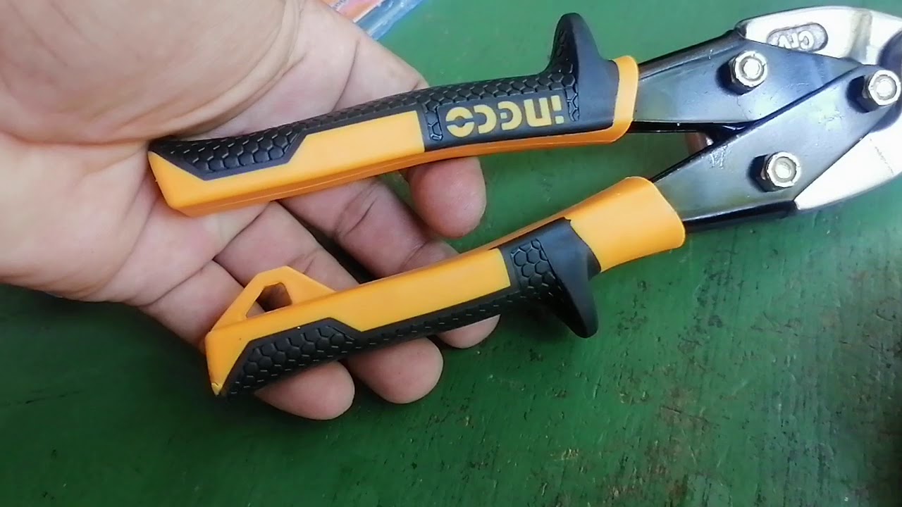 INGCO long straight Aviation Snip from shopee - YouTube