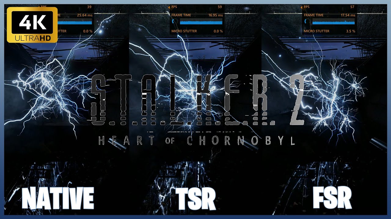 S.T.A.L.K.E.R. 2: Heart of Chornobyl 4K | Native vs TSR vs FSR ...