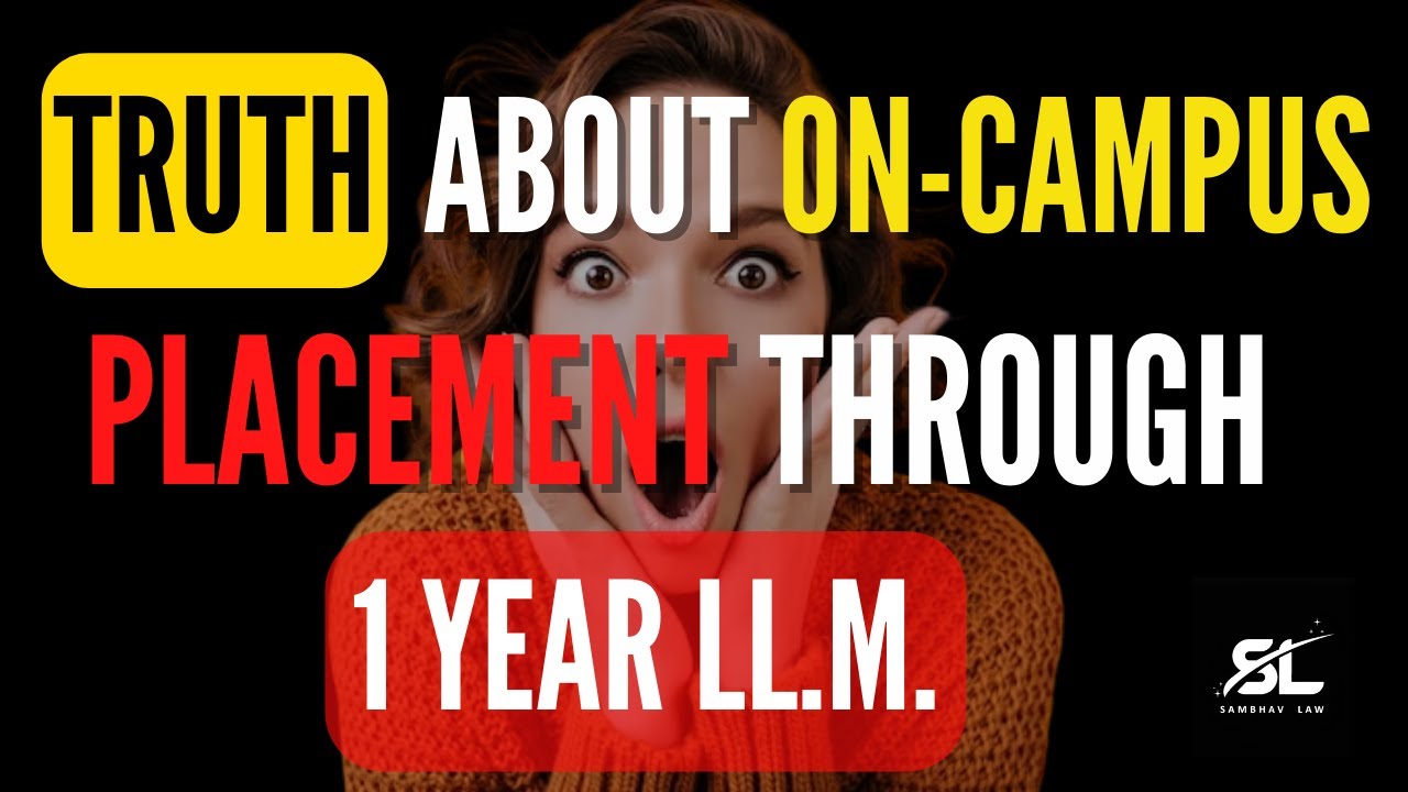Reality of On-Campus Placements Through a 1-Year LLM | CLAT PG 2025 ...
