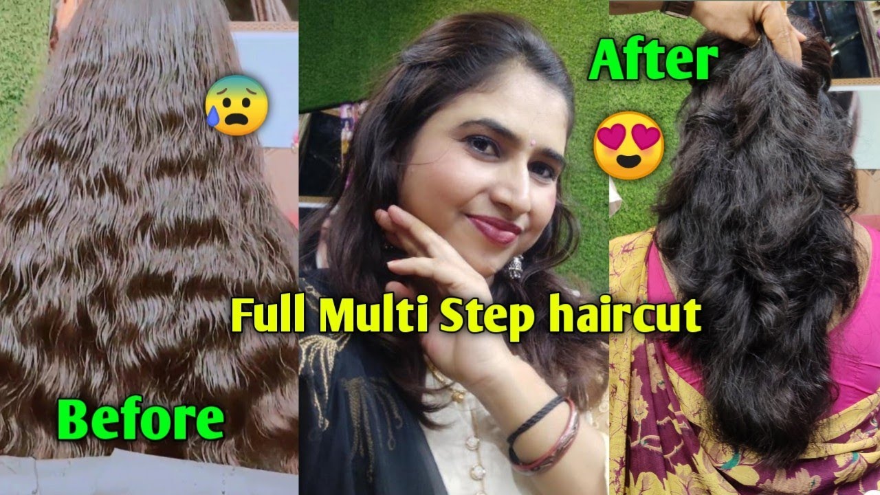 Full step cutting | Full Step Haircut For Longhair | Sneha mekovers ...
