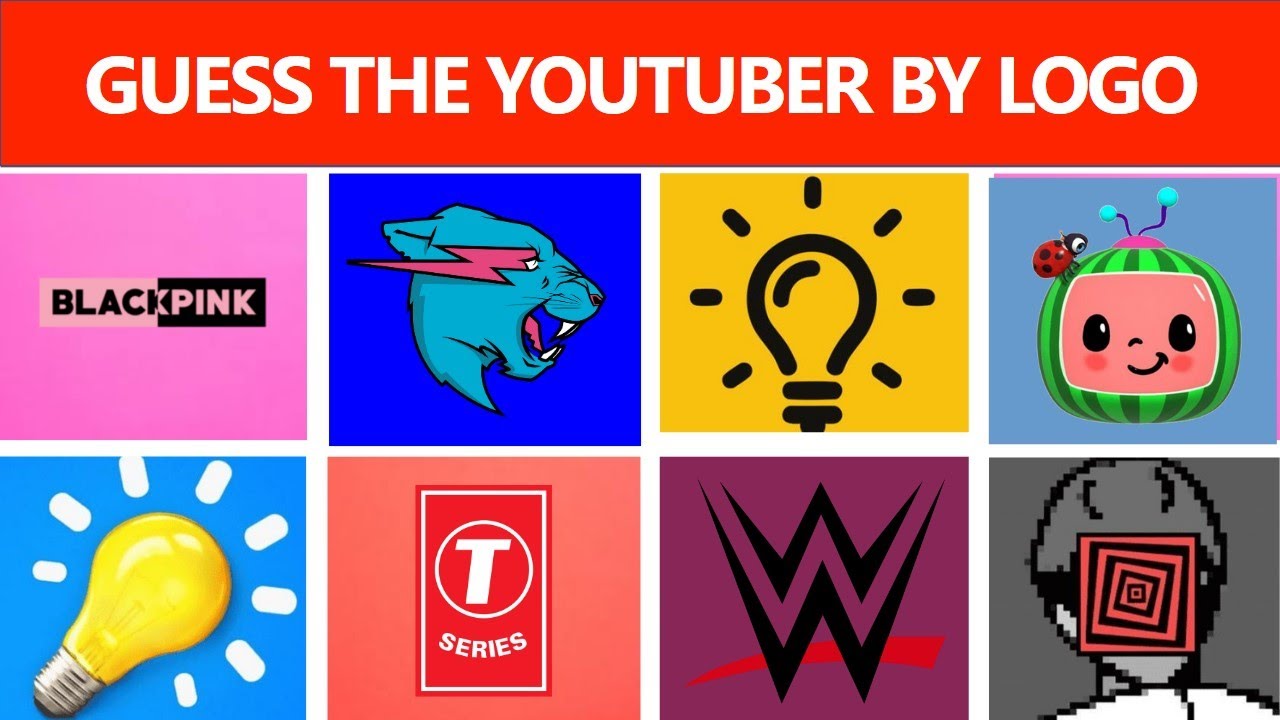 Guess The Youtubers By The Logo | Youtuber Logo Quiz - YouTube