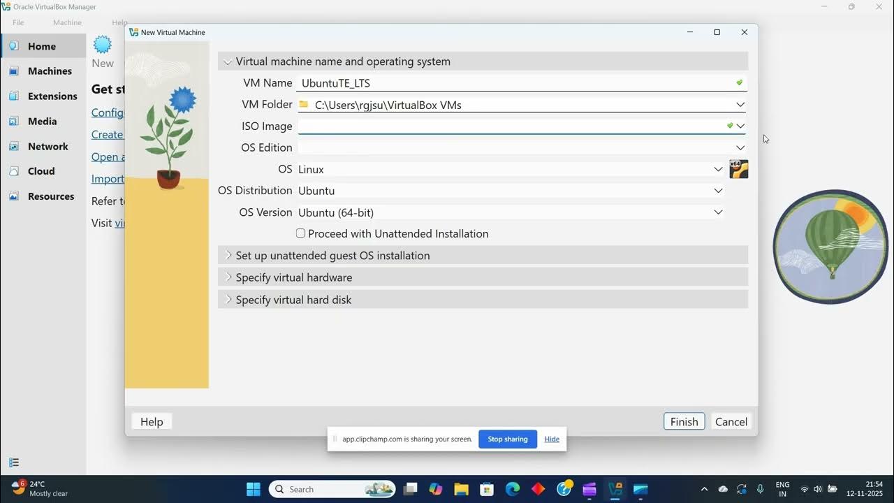 Installing Ubuntu in VirtualBox Part1 - YouTube