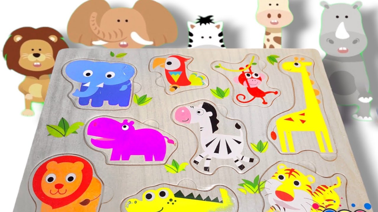 Best Animal Puzzle Guessing Game Toddlers | Educational Animals with ...