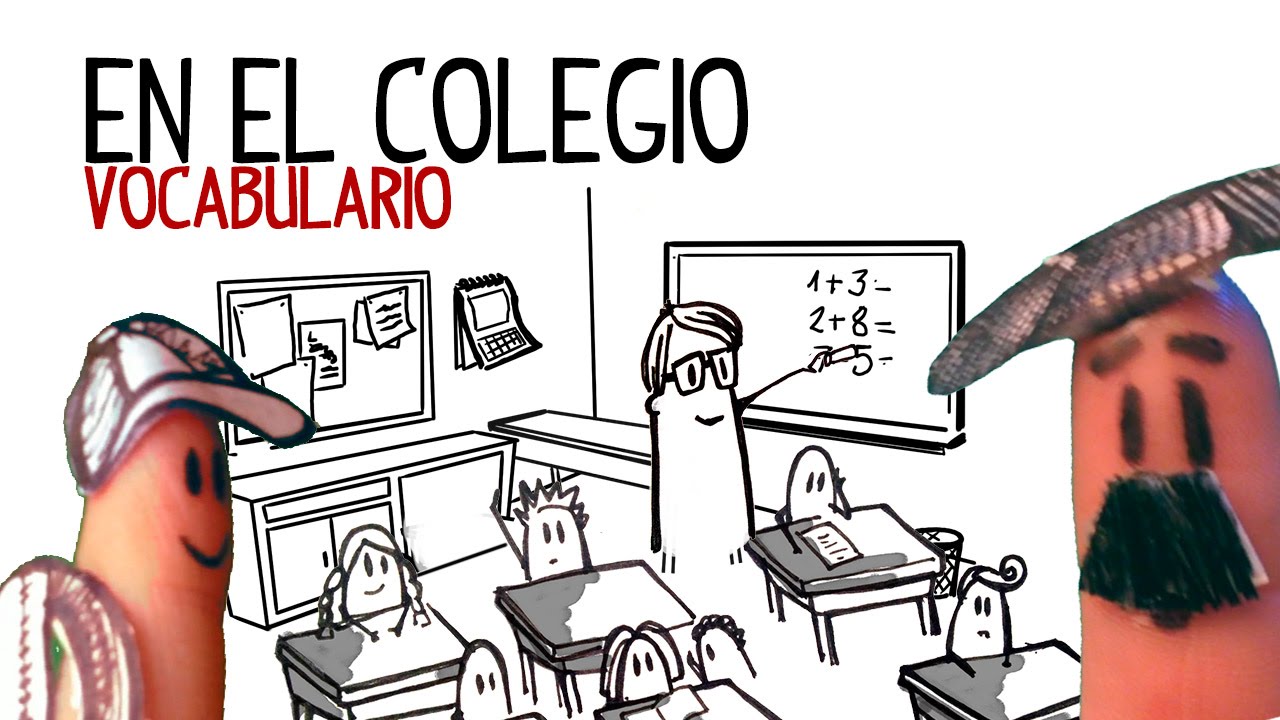 School vocabulary in Spanish - YouTube