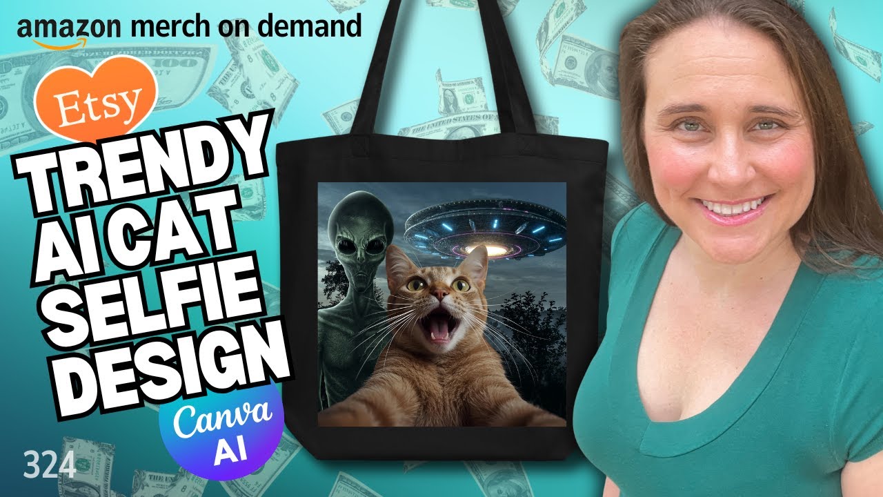 Funny Scared Cat Selfie: Canva AI Design Tutorial- Plus 5 Bonus Niches🔥🔥🔥 - YouTube