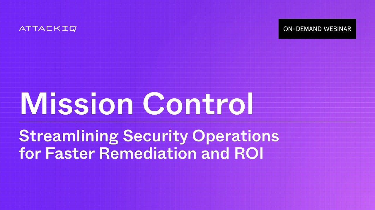 AttackIQ Mission Control - YouTube