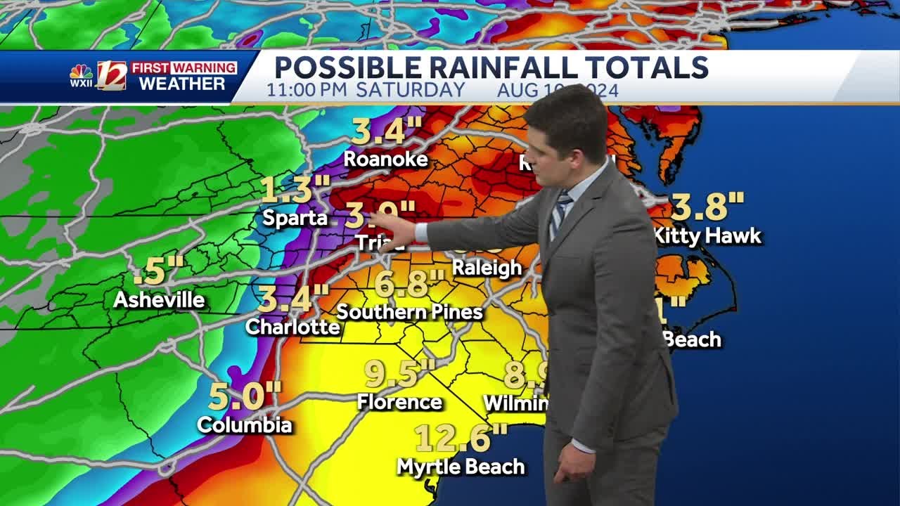 WATCH: Tropical Storm Debby set to start impacting the coast tomorrow ...