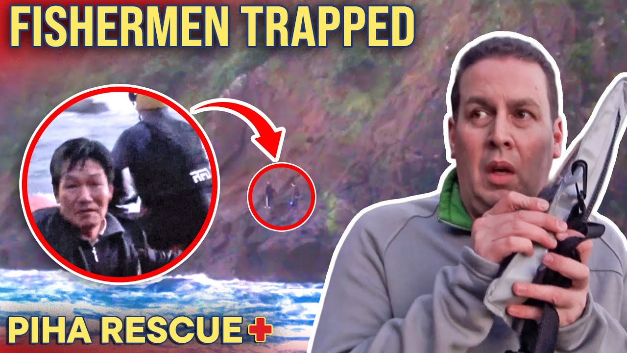 Rock Fishermen TRAPPED In Rising Tide! | Piha Rescue - S11 E10 (FULL ...