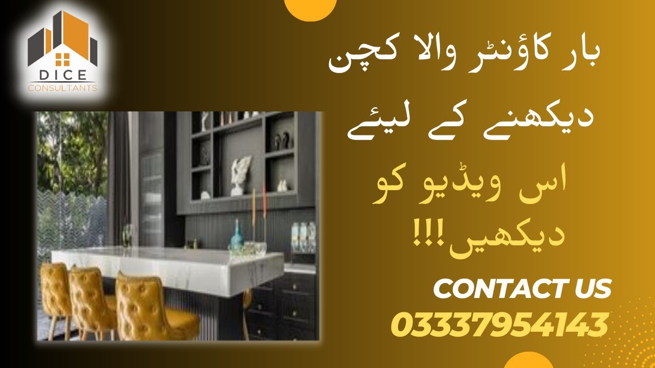 bar counter kitchen - YouTube