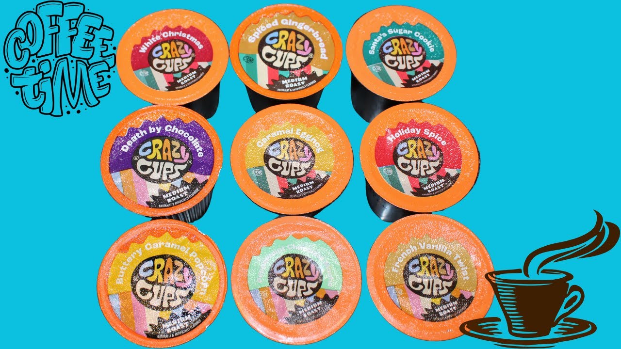 Crazy Cups Coffee in NINE Holiday Flavors Review - YouTube