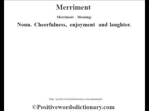 Merriment definition | Merriment meaning - YouTube